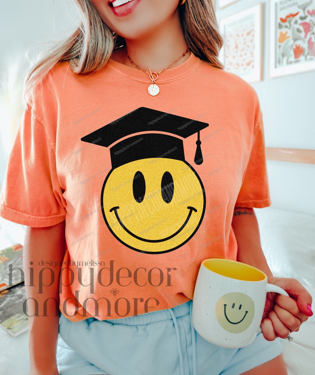 Smiley Face PNG Grad PNG Graduation Shirt Graduation Png - Etsy