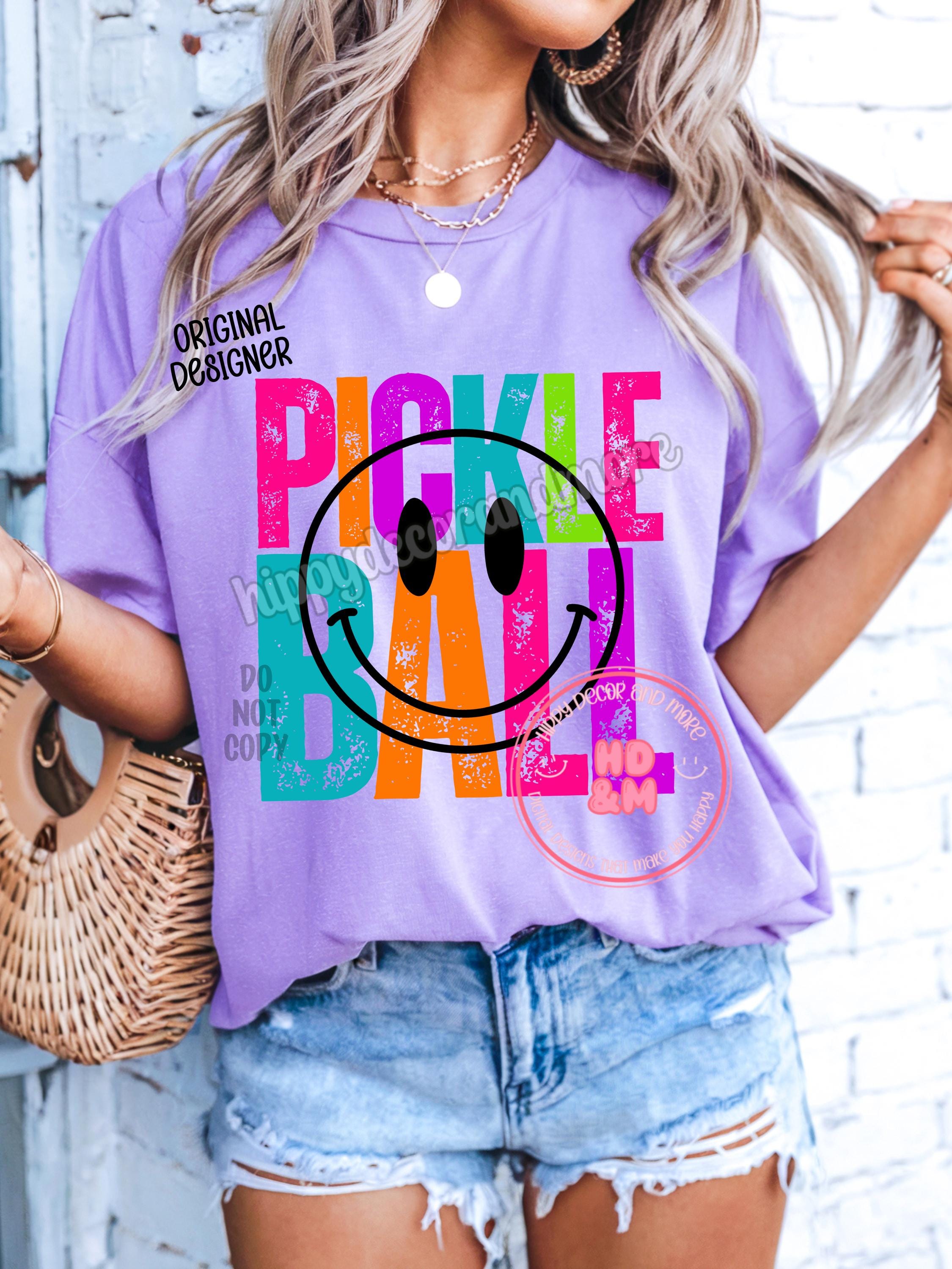 Pickle Ball Png Retro Smiley Face PNG Boho PNG Happy Face Shirt Retro ...