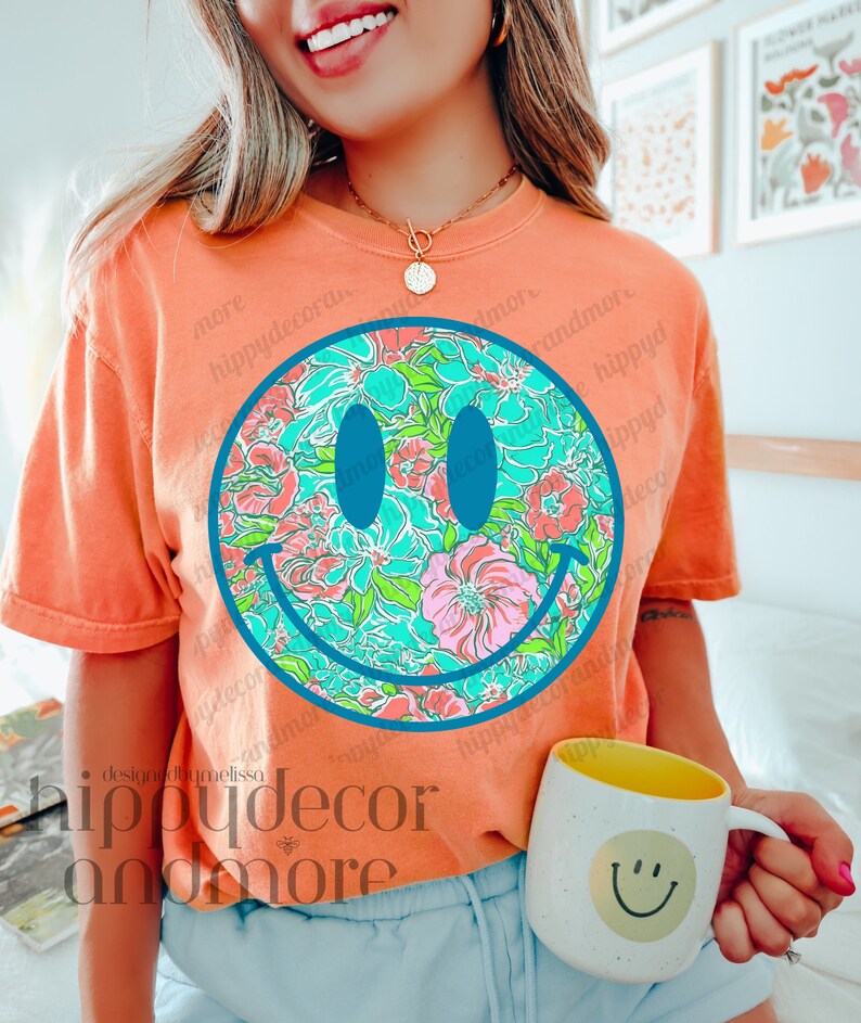 Retro Smiley Face PNG Tropical PNG Hawaiian Smiley Retro Png Smiley ...