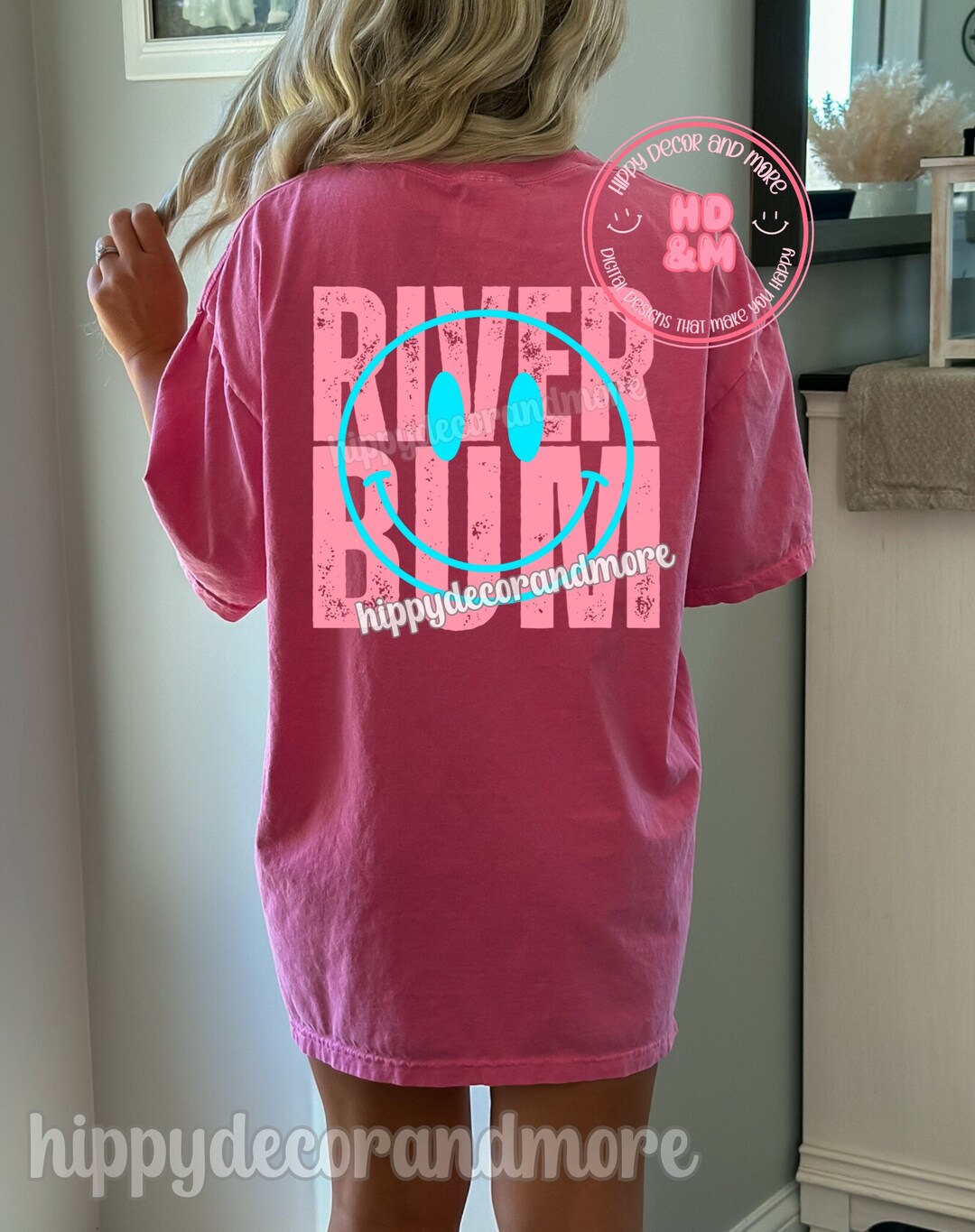 River Bum Smiley Face PNG Summer PNG River PNG Beach Vibes Smiley Shirt ...