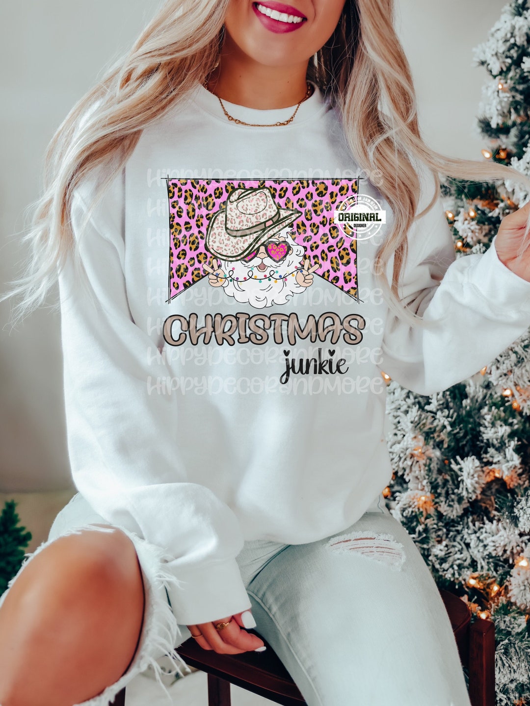Christmas Junkie PNG Cowboy Christmas PNG Santa PNG Retro Christmas ...