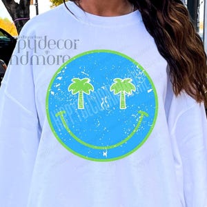 Smiley Face Png Palm Trees Smiley Face Pdf Distressed Palm Trees PNG ...