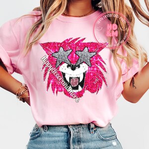 Pink Mascot PNG Preppy PNG Wildcats Png Pink Wildcats Mascot Shirt ...