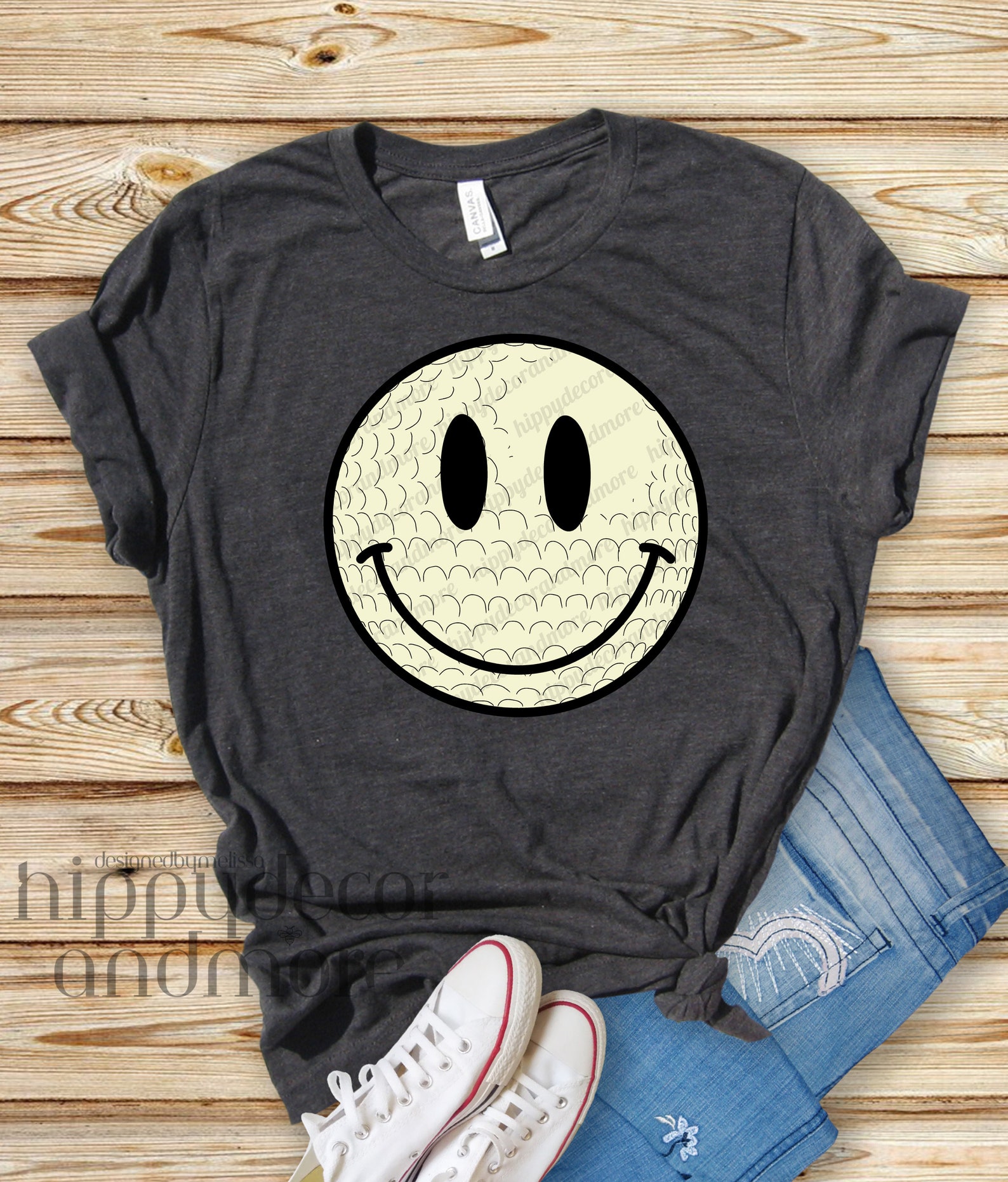 Retro PNG Smiley Face PNG Golf Ball Png Golf Shirt Trendy - Etsy
