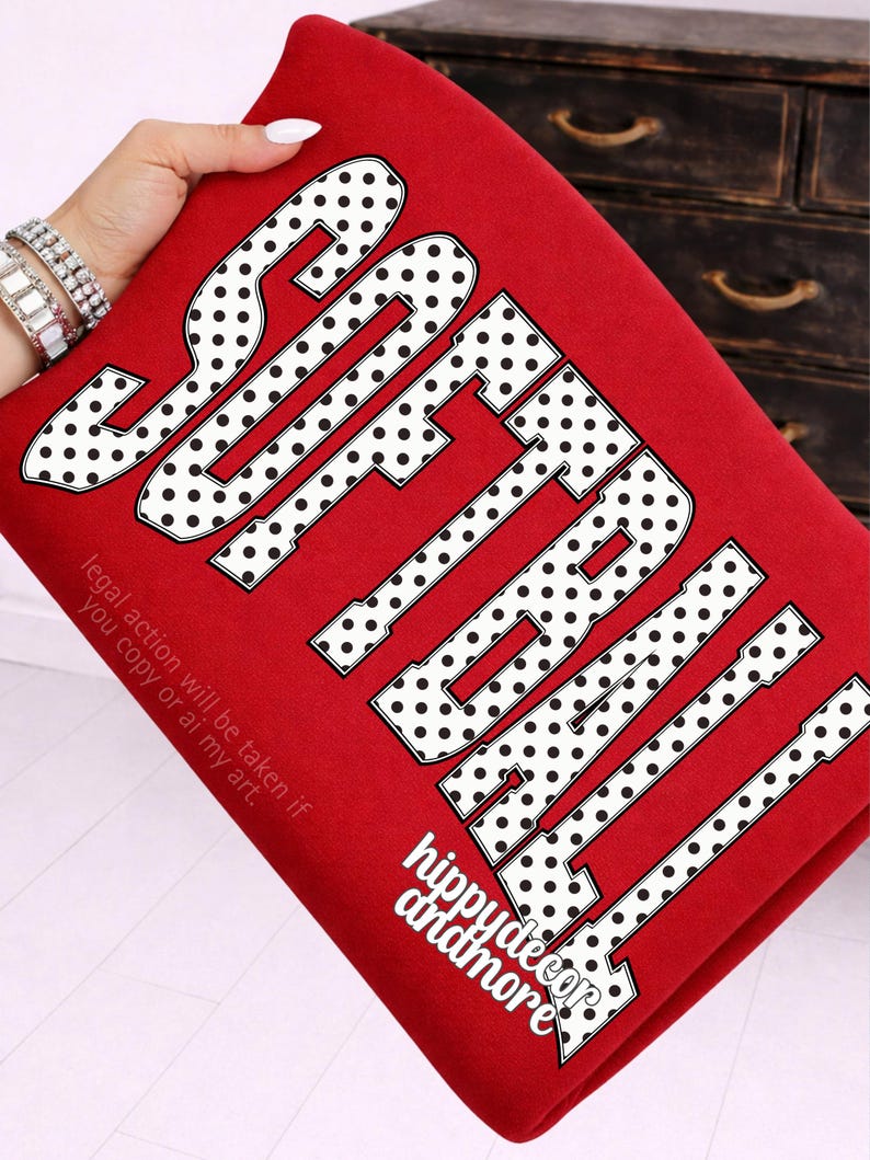 Softball PNG Polka Dots PNG Softball Mama PNG Baseball Shirt ...