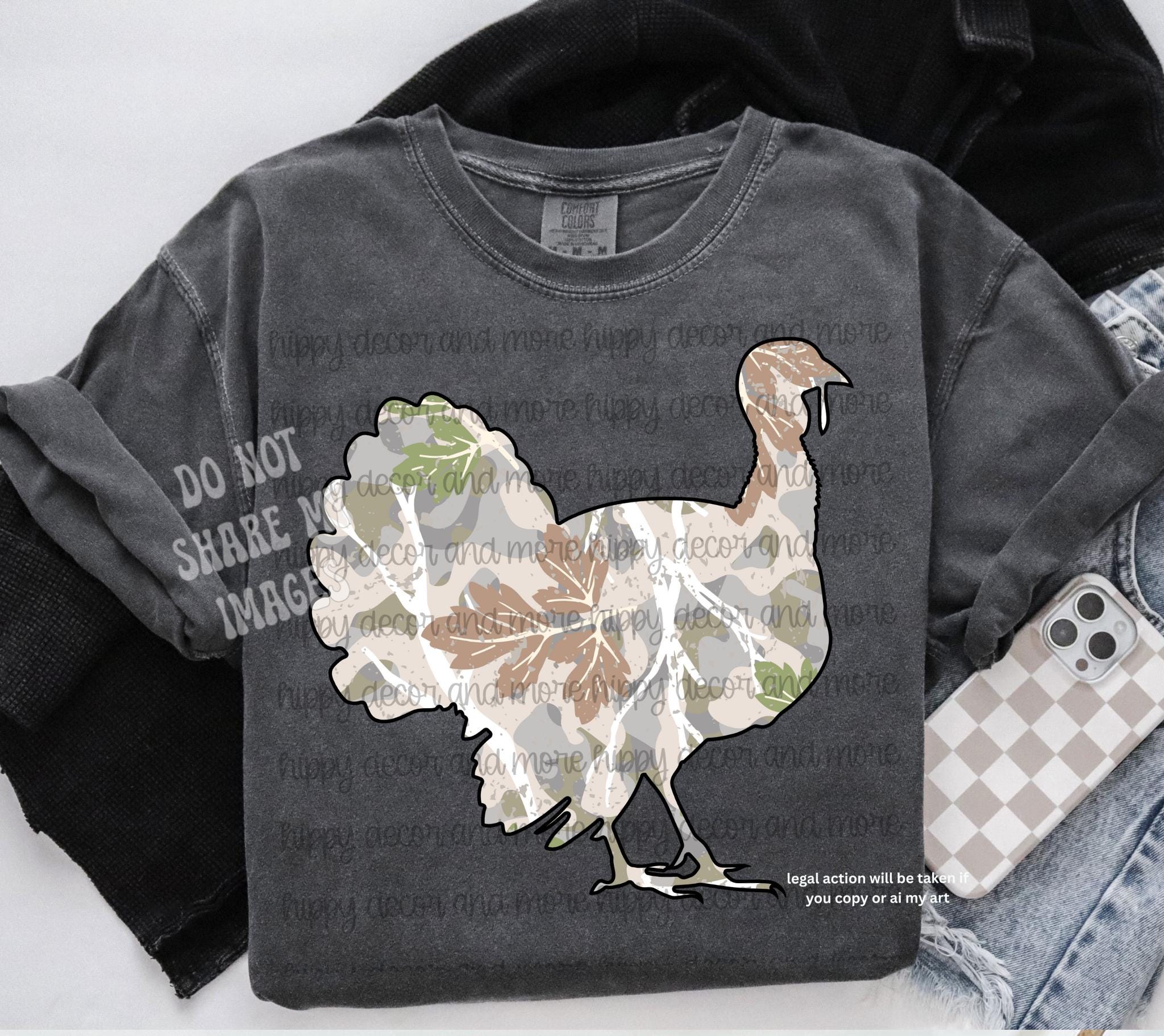 Camo Turkey PNG Camo PNG Preppy PNG Trendy Camo Shirt Design Dad Shirt ...