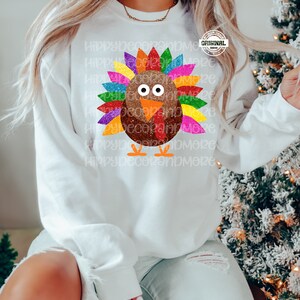 Turkey PNG Glitter Sparkle Sequin PNG Thanksgiving Sweatshirt ...