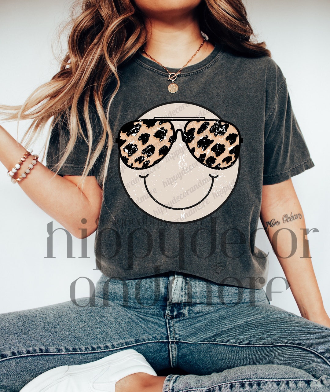 Distressed Retro Smiley Face Distressed Smiley Face Beige Smiley Face ...