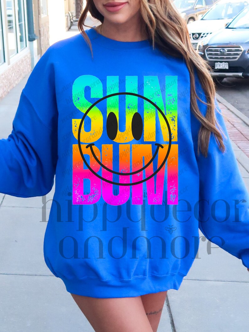 Sun PNG Beach Smiley Face PNG Summer PNG Comfort Colors Shirt Designs ...