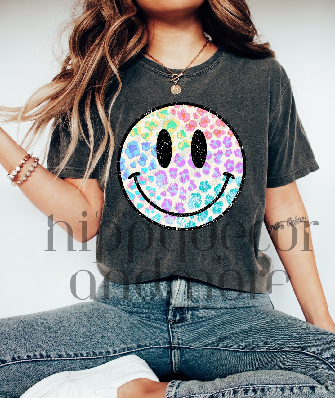 Leopard Print PNG Smiley Face PNG Rainbow Png Rainbow Happy Face ...