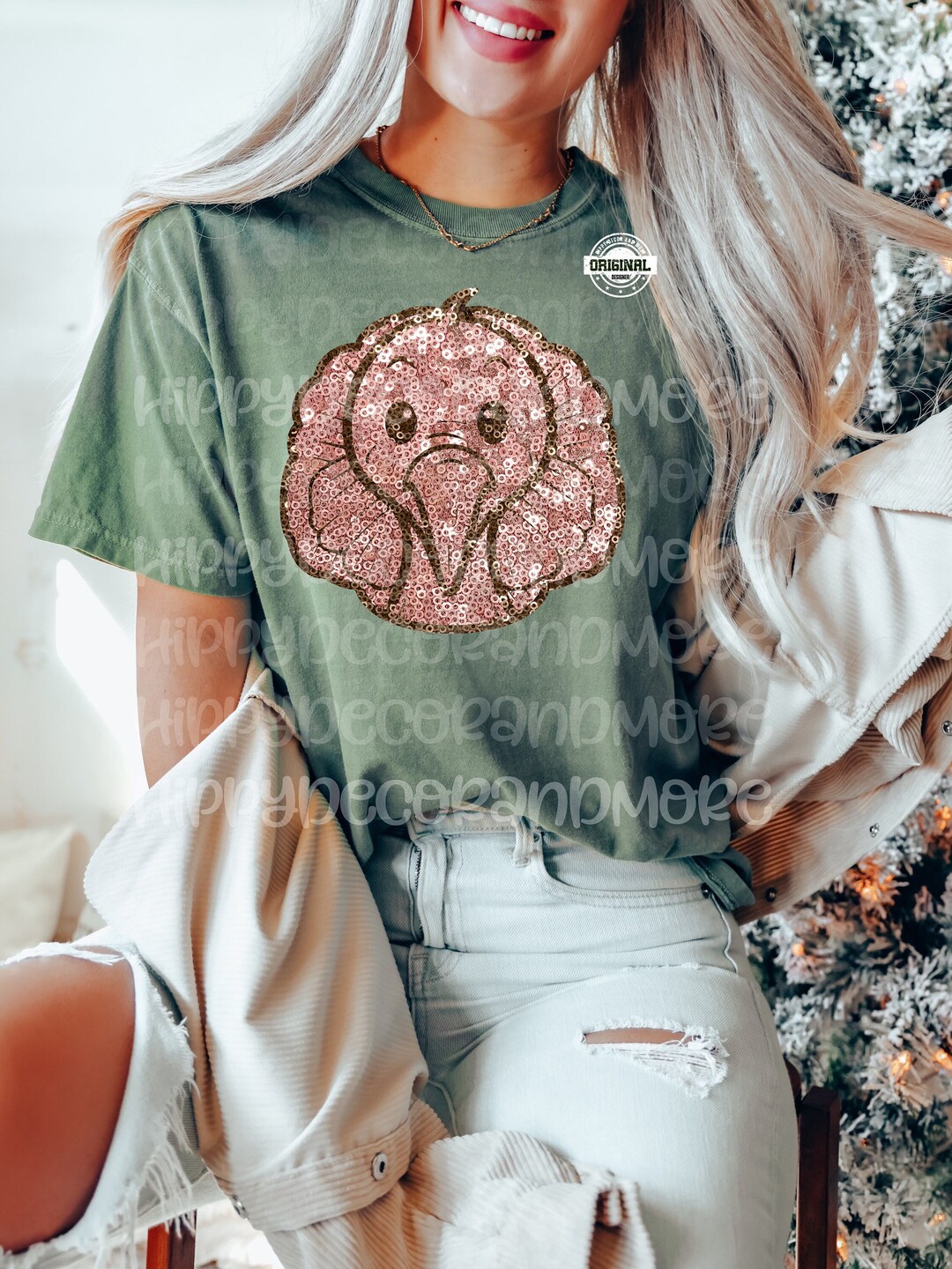 Thanksgiving Turkey PNG Sequin PNG Cute Turkey Shirt Sublimation Design ...