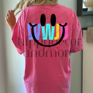 WWJD Smiley Face PNG Summer Png Smiley Face Sublimation Trendy Shirts ...