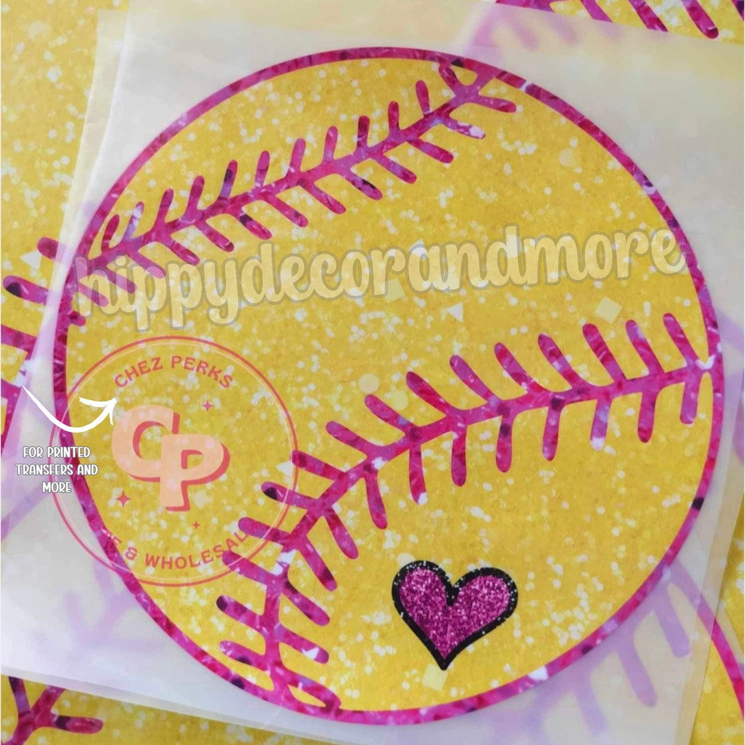 Sparkly Softball PNG Cute Girly Softball Shirt Design Faux Glitter ...