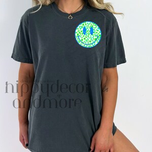 Leopard Print PNG Smiley Face PNG Neon Smiley Face Sublimation Colorful ...