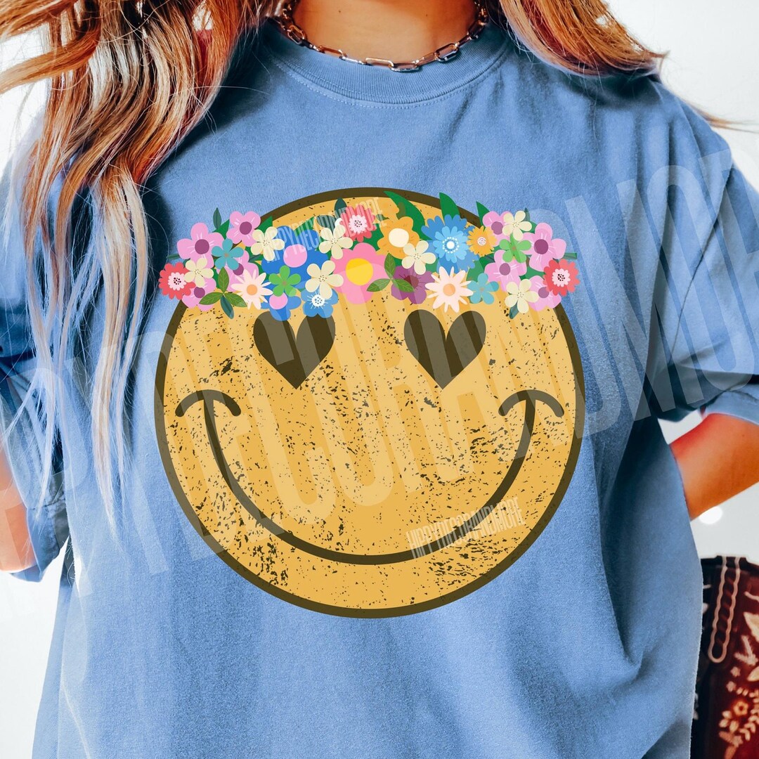 Bohemian Smiley Face PNG Retro Smiley Face Boho Smiley Face Boho Png ...