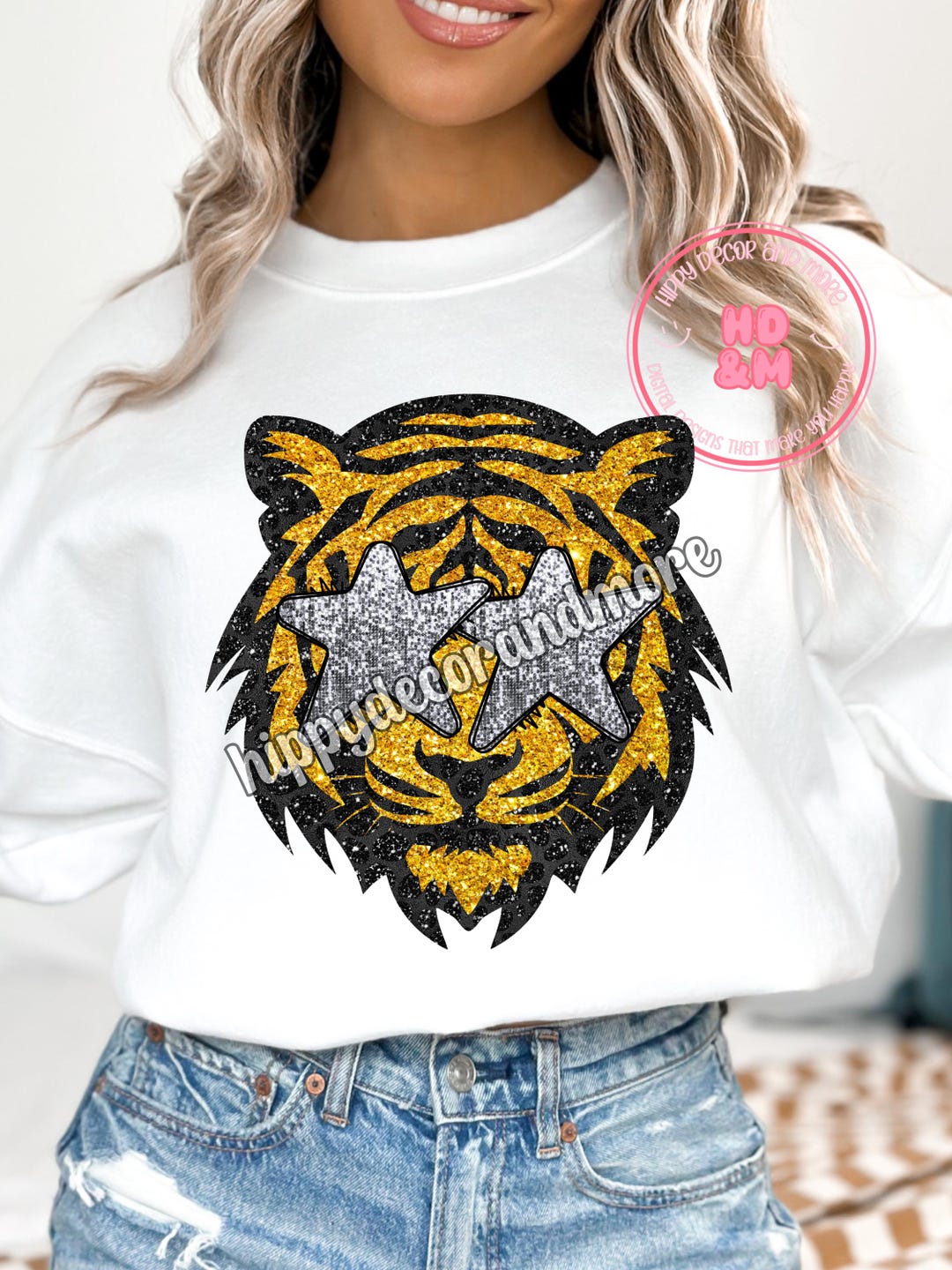 Preppy Mascot PNG Tiger PNG Preppy Tiger Mascot Sublimation Design ...