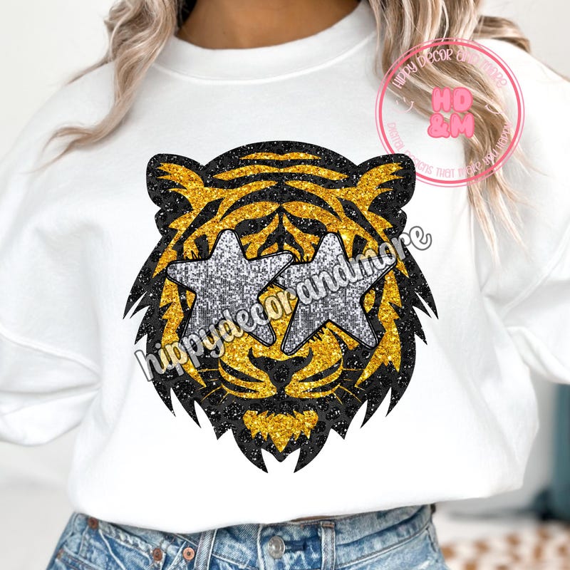 Sequin Tiger Shirt - Etsy