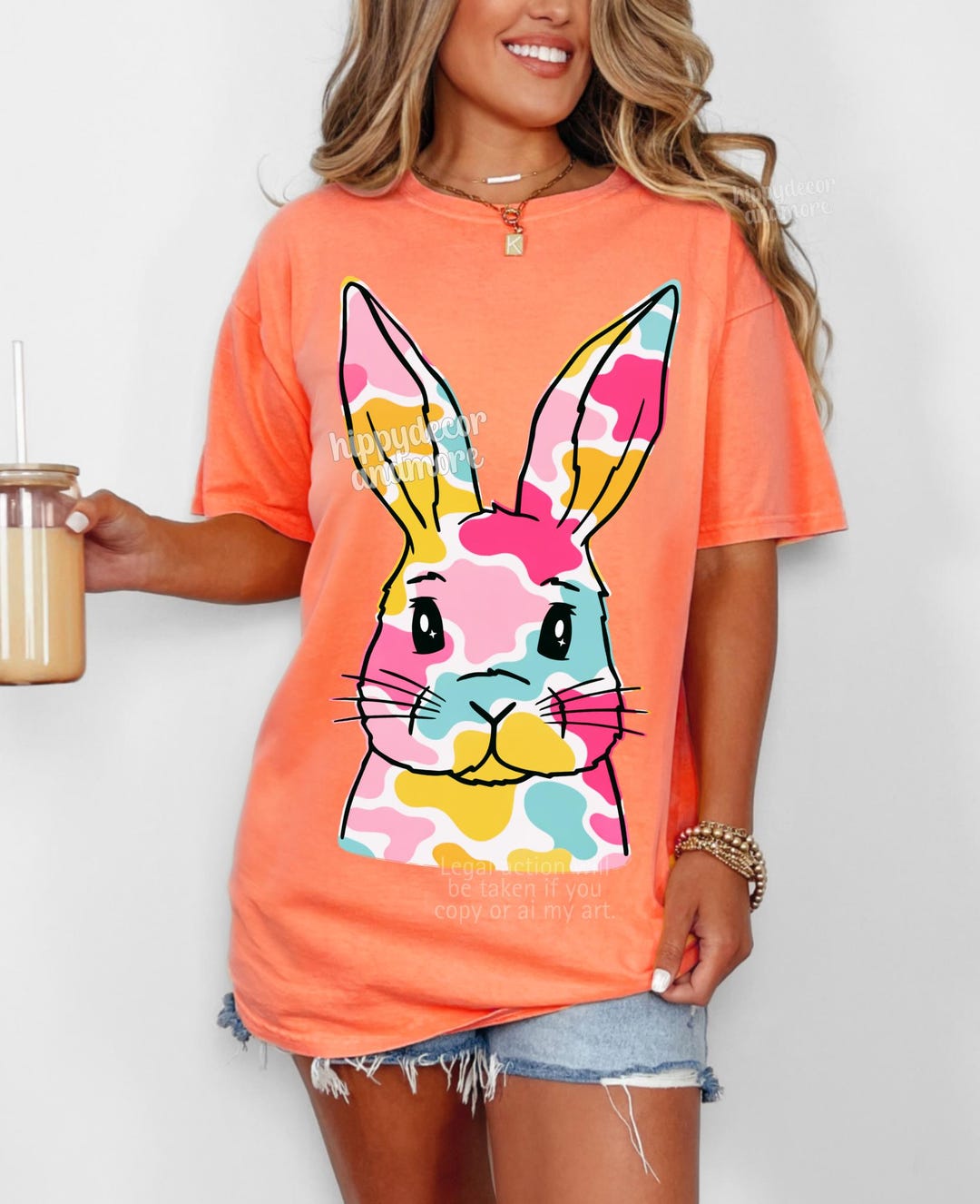Easter Bunny PNG Colorful Camouflage Bunny Camo Easter Camo Bunny ...