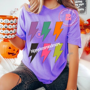 Lightning Bolt PNG Retro Trendy Girly PNG Fall PNG Autumn Shirt Design ...