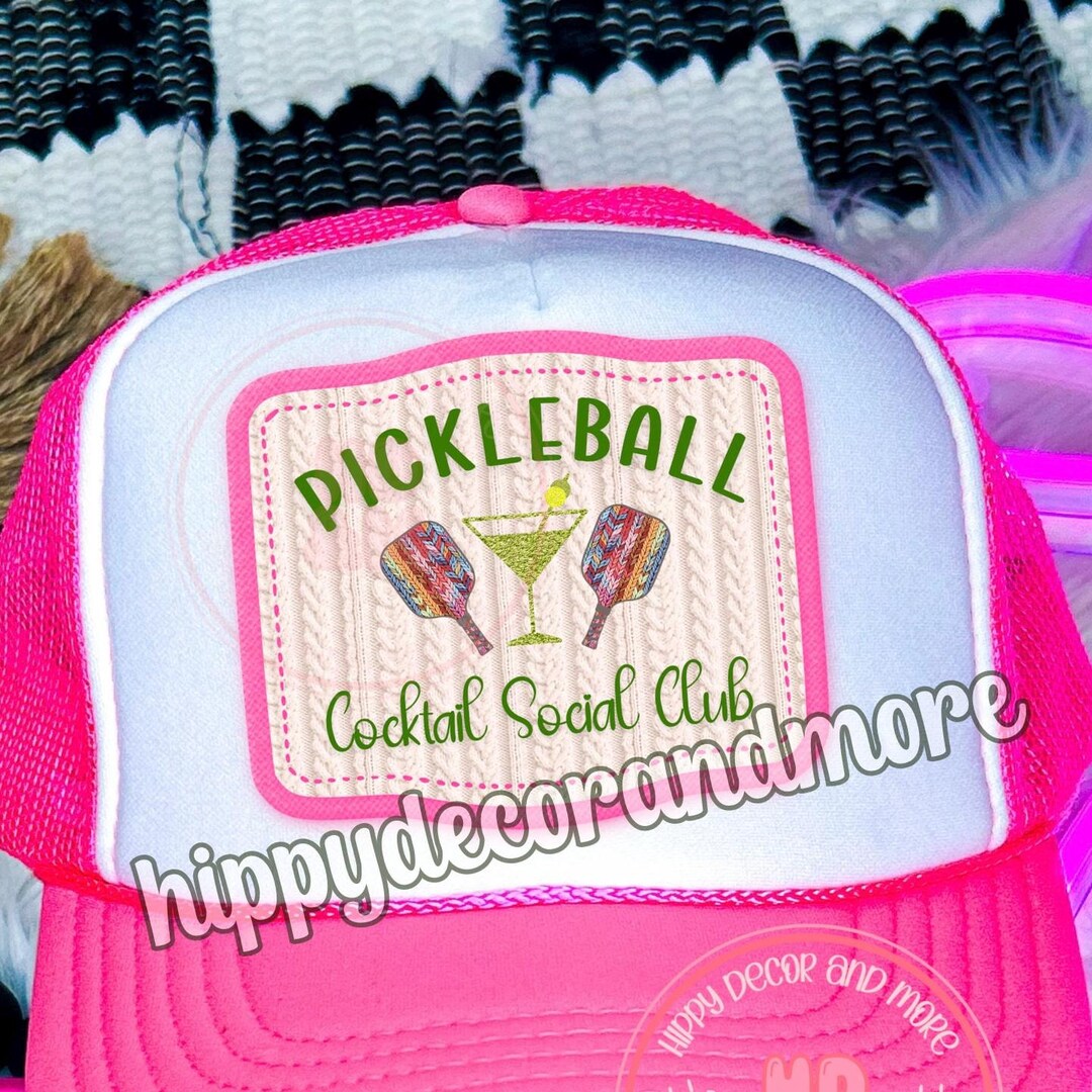 Pickleball PNG Cocktail Social Club Preppy PNG Pickleball Shirt Design ...