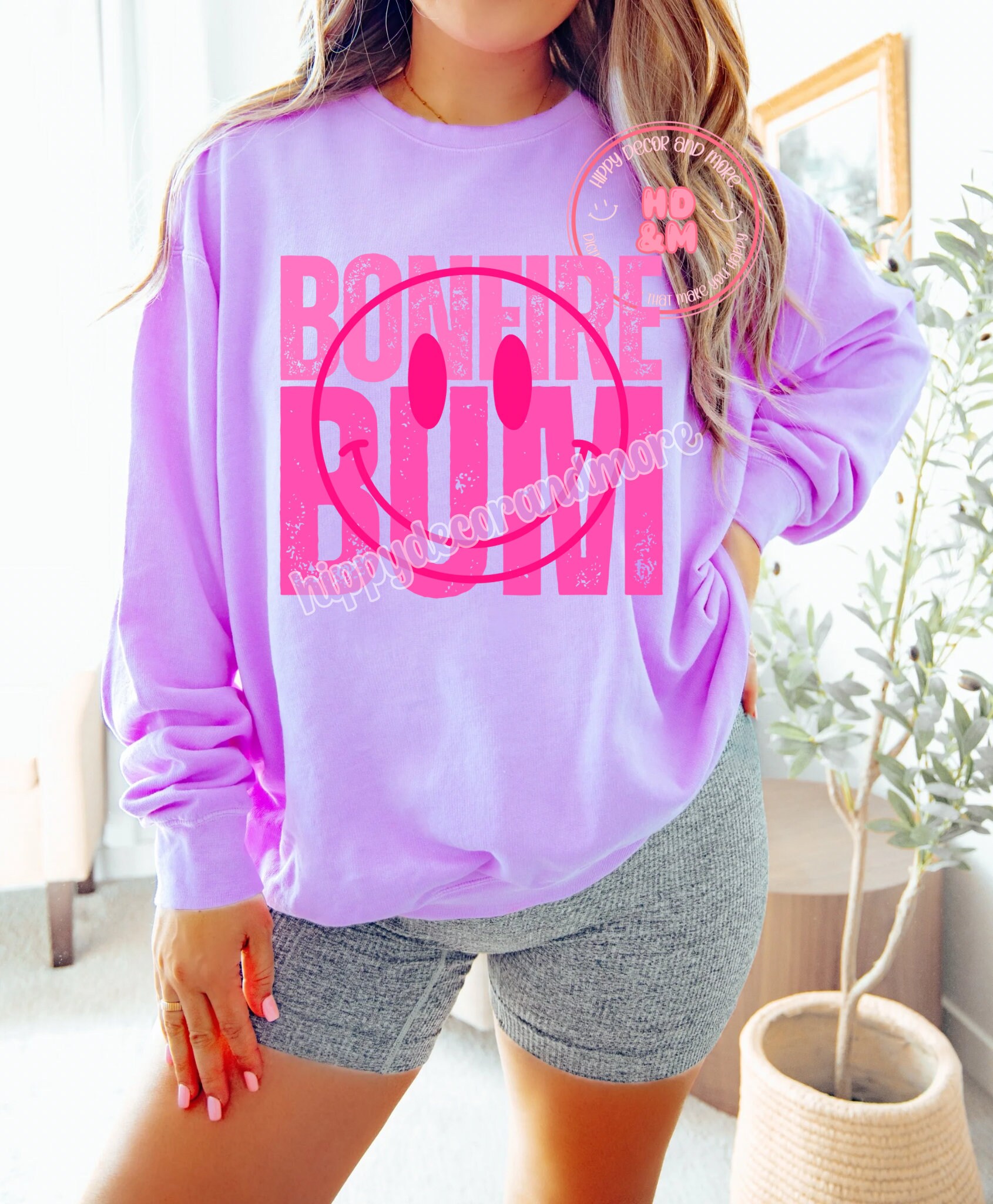 Bonfire PNG Bonfire Bum Smiley Face PNG Trendy Comfort Colors Shirt ...