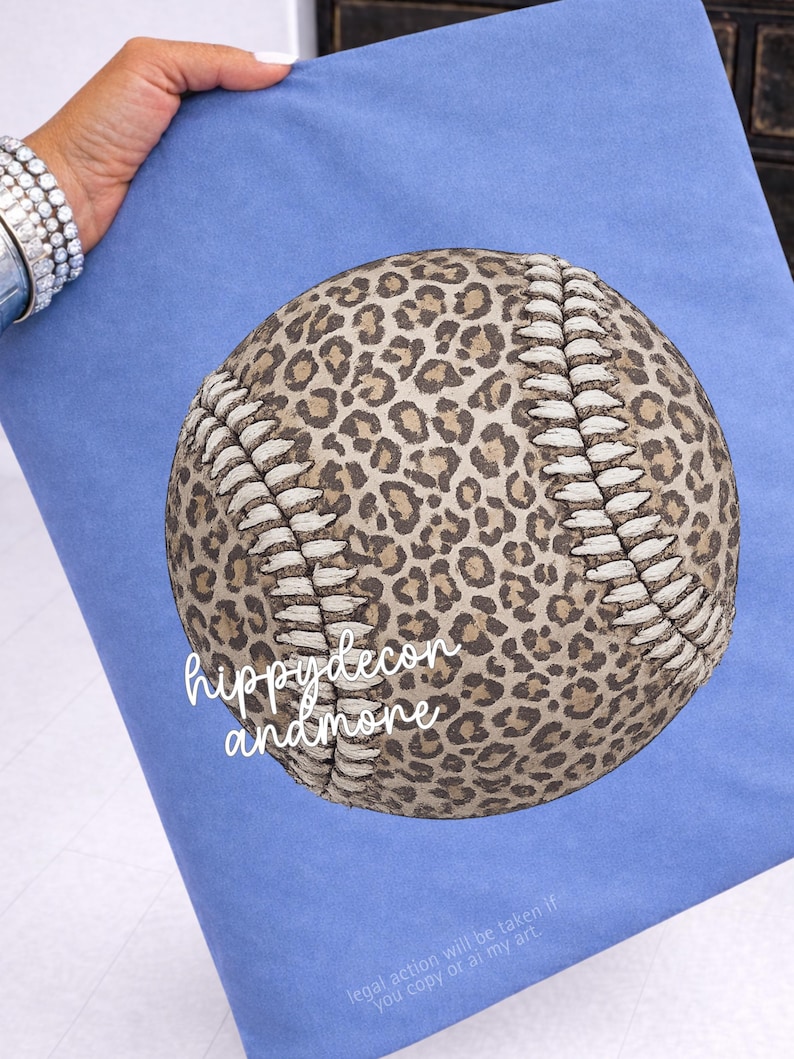 Leopard Print Baseball PNG Preppy Baseball Shirt Design Digital Design ...
