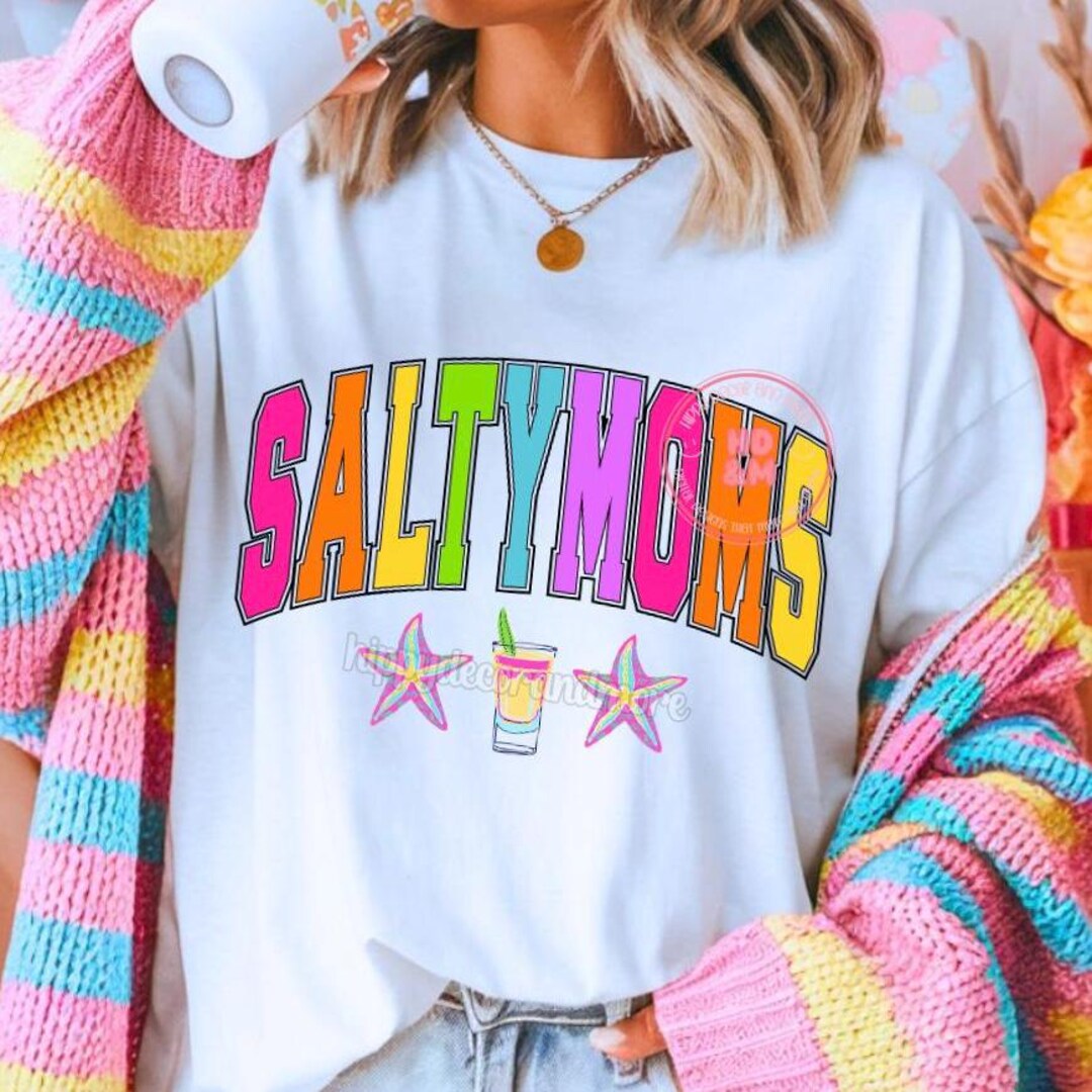 Salty Moms PNG Mama Beach Girls Trip PNG Tequila Starfish Salty Beach ...