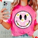 Pink Retro Png Daisy Smiley Face PNG Daisy PNG Distressed Happy ...