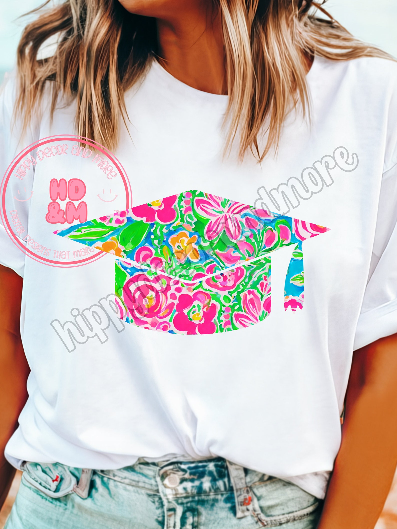 Floral Grad Cap PNG Graduation PNG Senior Congratulations PNG Grad ...