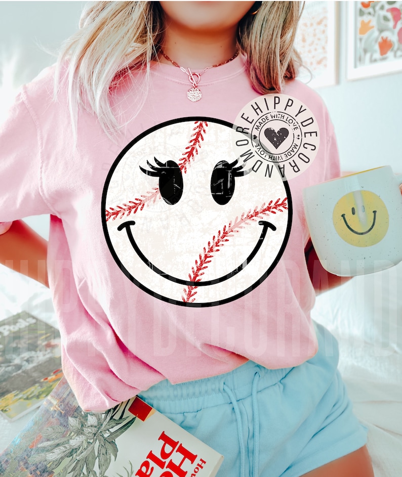 Eyelashes Smiley Face PNG Retro Smiley Face Sublimation - Etsy