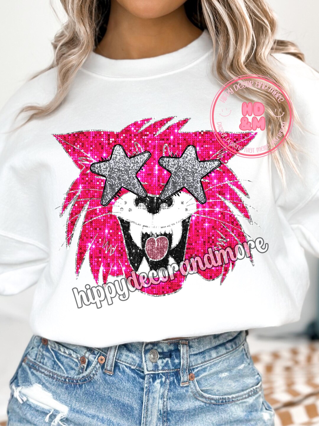 Pink Mascot PNG Preppy PNG Wildcats Png Pink Wildcats Mascot Shirt ...