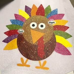 Turkey PNG Glitter Sparkle Sequin PNG Thanksgiving Sweatshirt ...