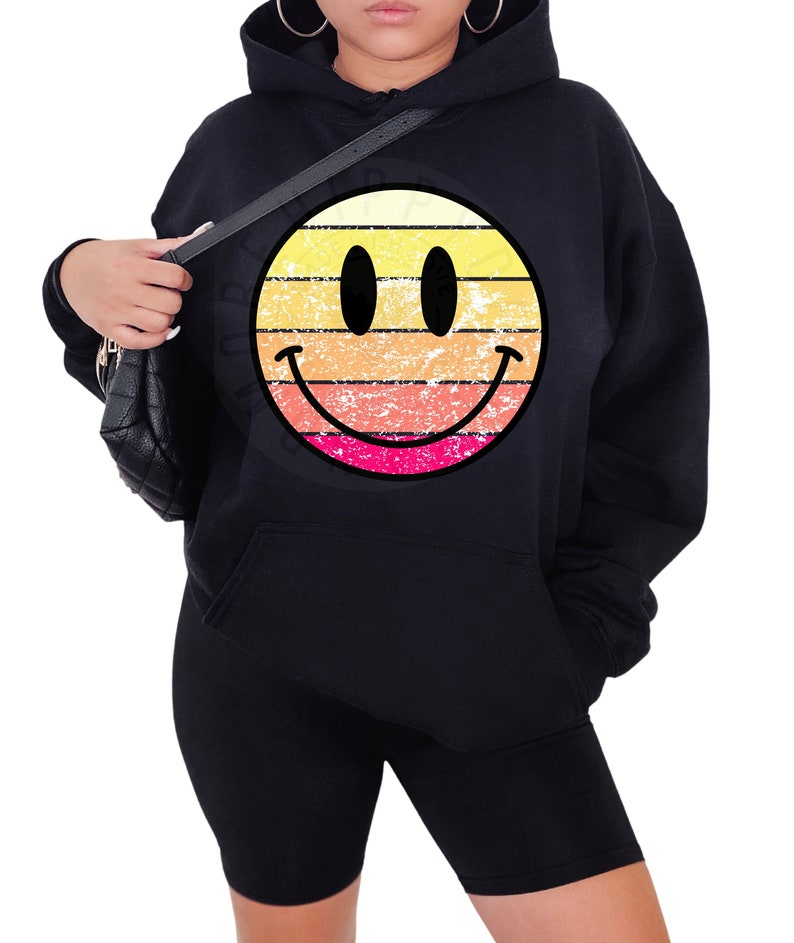 Distressed Retro Smiley Face PNG Sunny Smiley Png Boho Png - Etsy