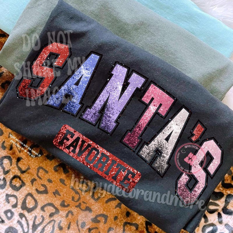 Santas Favorite Sparkly - Etsy