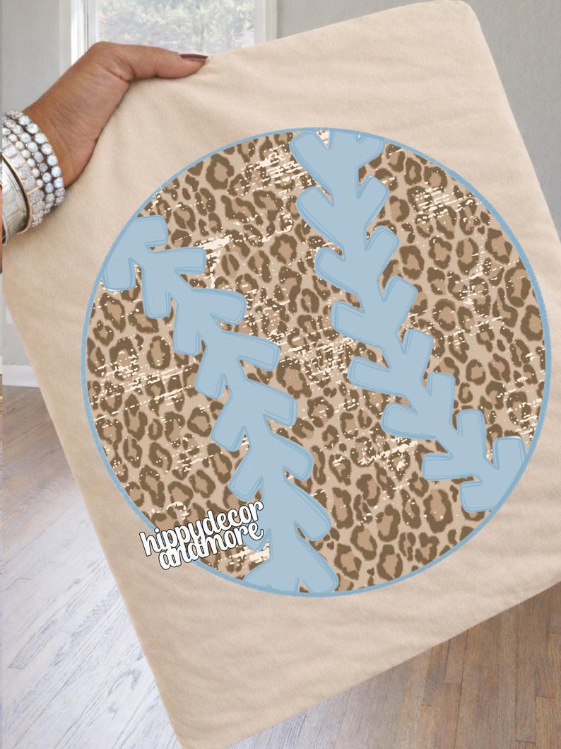 Distressed Leopard Print Baseball PNG Retro Softball PNG Trendy ...