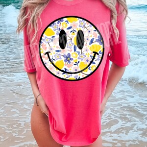 Lemons PNG Smiley Face PNG Purple Spring Smiley Face Shirt - Etsy