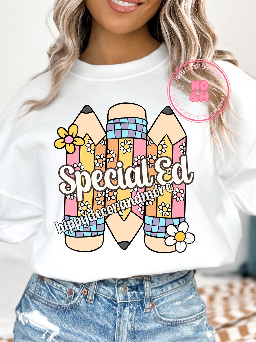 Special Ed PNG Back to School PNG Teacher PNG Cute Retro Pencil Shirt ...