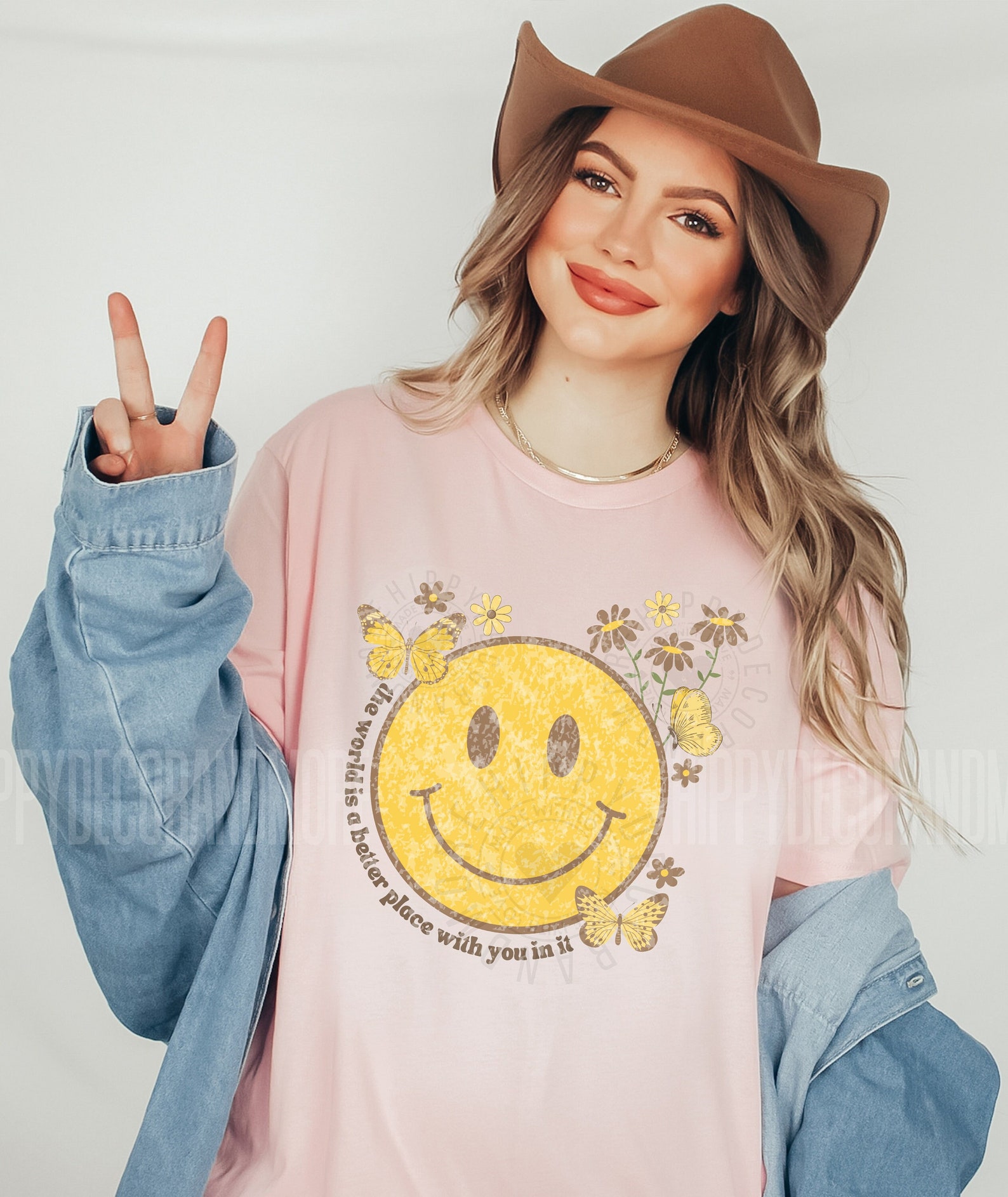 Retro Smiley Face PNG Distressed Transfer Smile Face Sublimation Boho ...