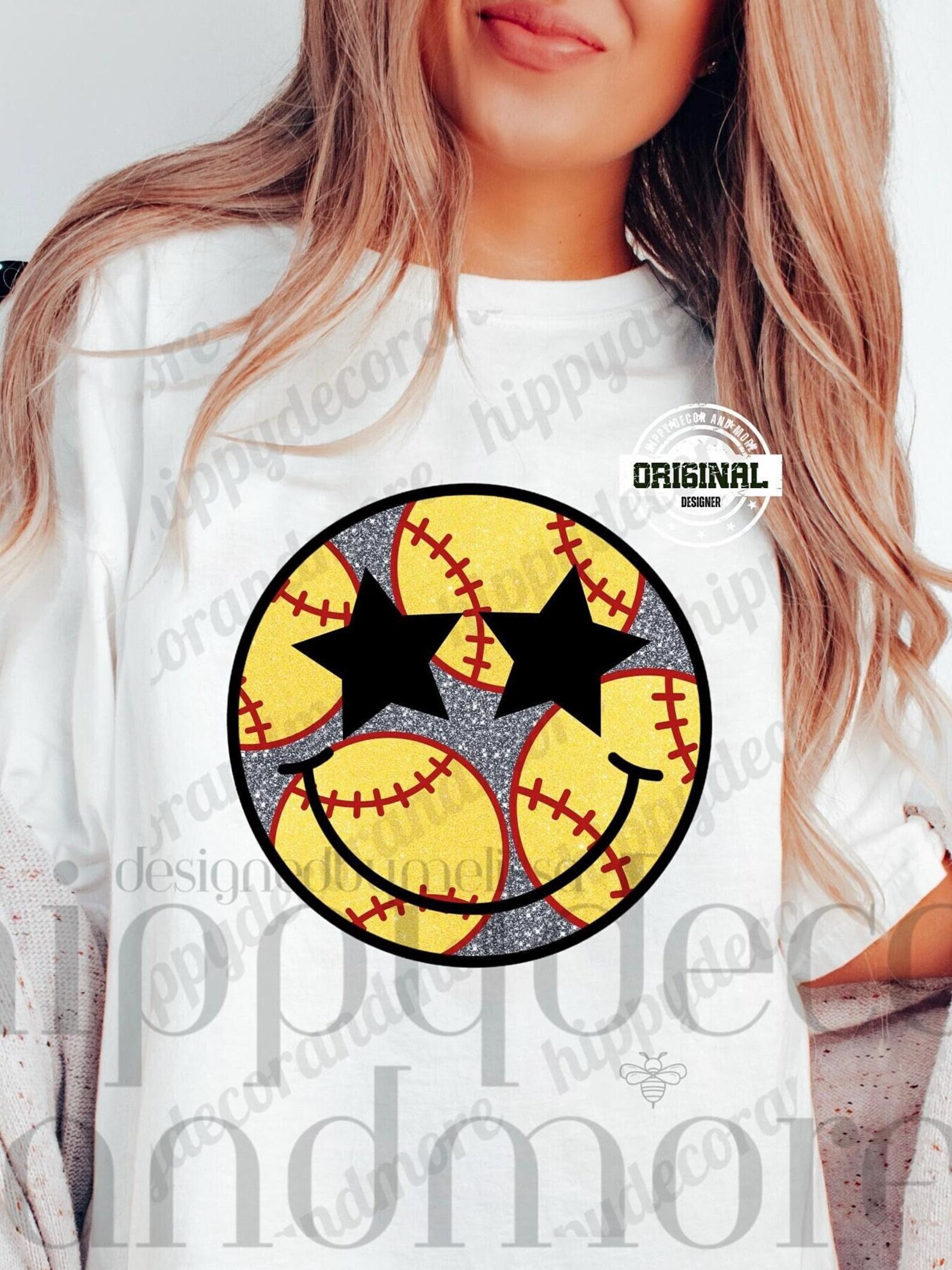 Softball PNG Smiley Face PNG Softball Vibes Softball Mom Comfort Colors ...