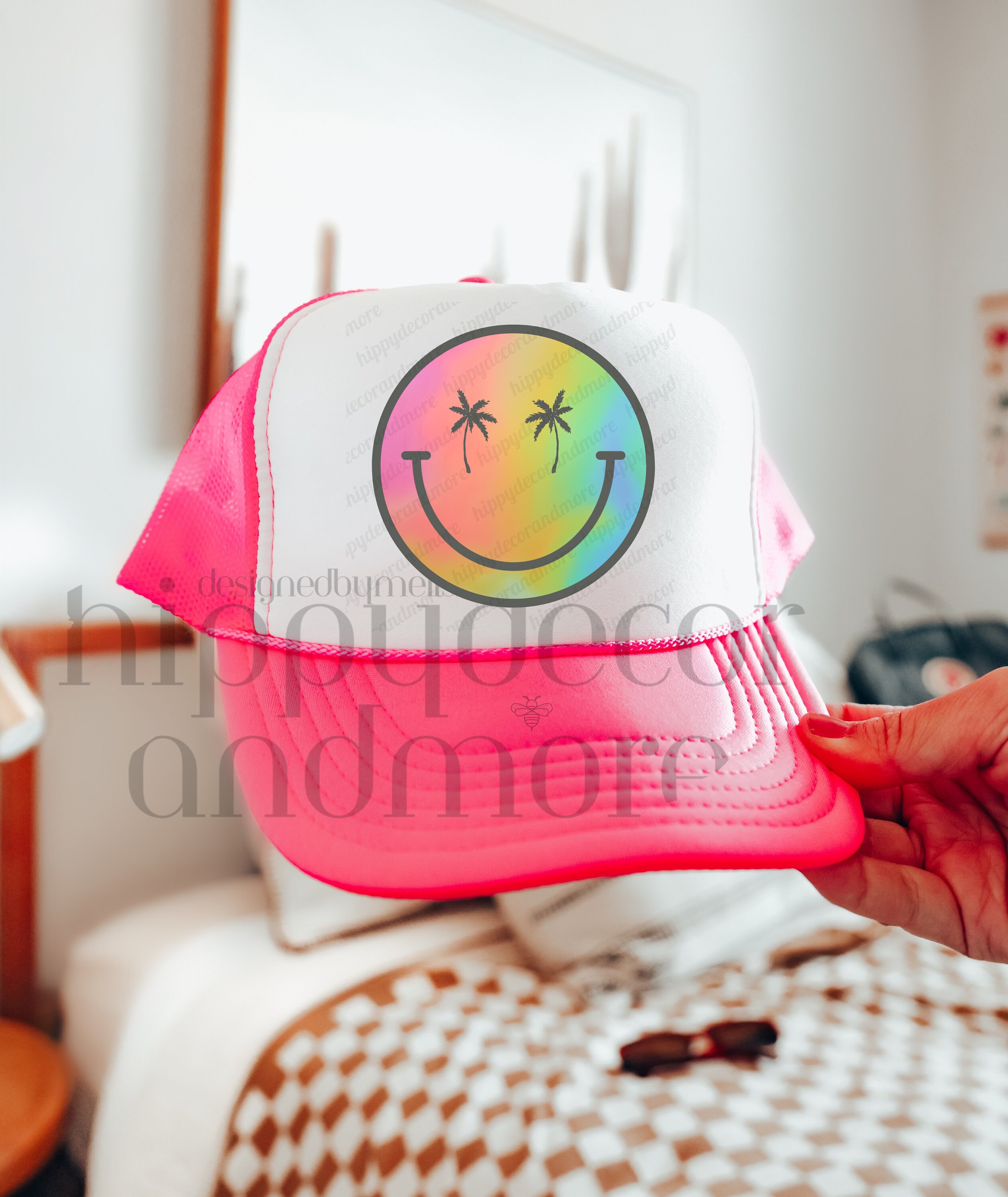 Tye Dye PNG Palm Trees Happy Face PNG Happy Face PNG Trendy Happy Face ...