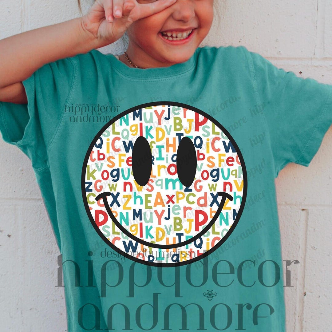Back to School Shirt Designs Smiley Face PNG School PNG Retro Png ...