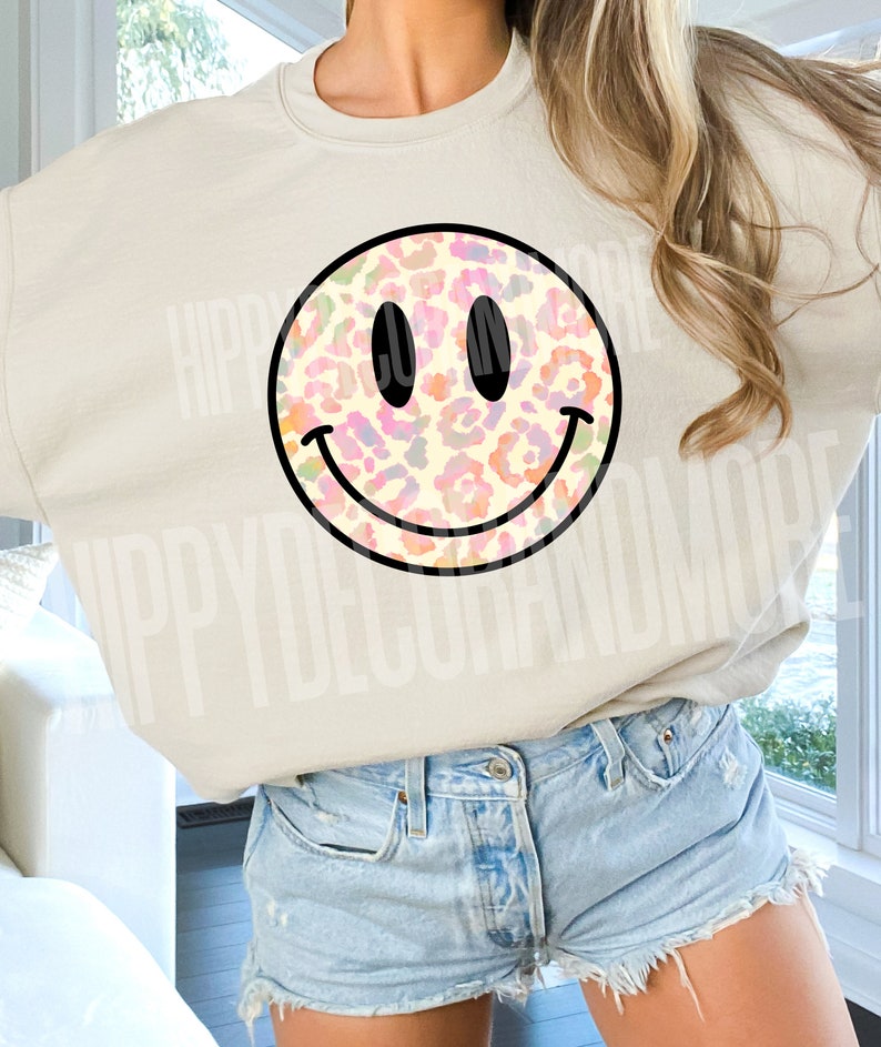 Leopard Print PNG Smiley Face PNG Smiley Face Smiley Pink Leopard Print ...