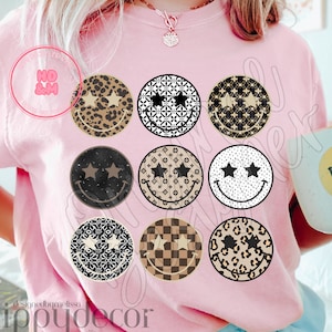 Preppy Smiley Faces PNG Preppy PNG Smileys Shirt Design Bougie PNG - Etsy