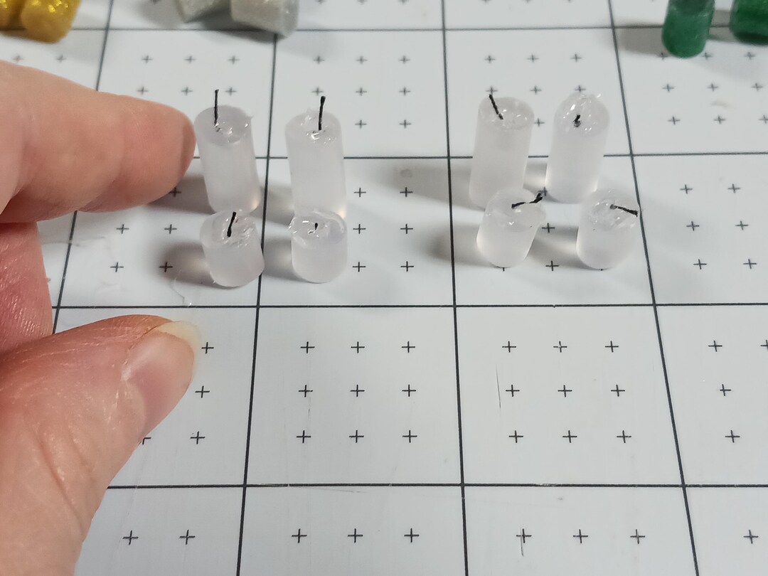 Set of 4, Mini Candles, 1:6 Candles, Doll Candles, for Collectors, for ...