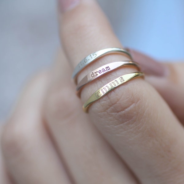 Name Ring Sterling Silver - Etsy