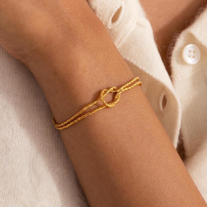 Rope Chain Knot Bracelet - Etsy