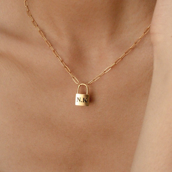 Padlock Necklace - Etsy