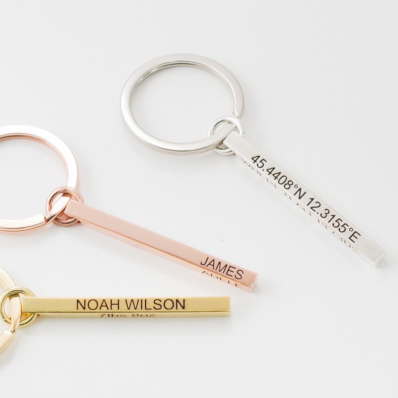 Coordinate Keychain - Etsy