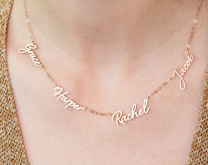 Gold Fill Bird Nest, Personalized Necklace, Mothers Necklace, New Mom ...