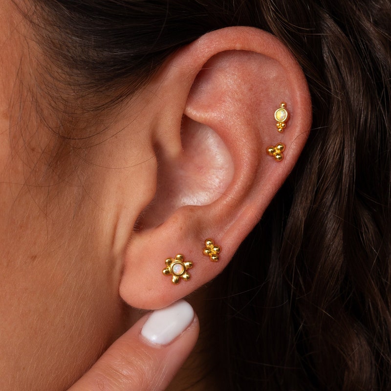 Flat Back Stud Earrings - Etsy